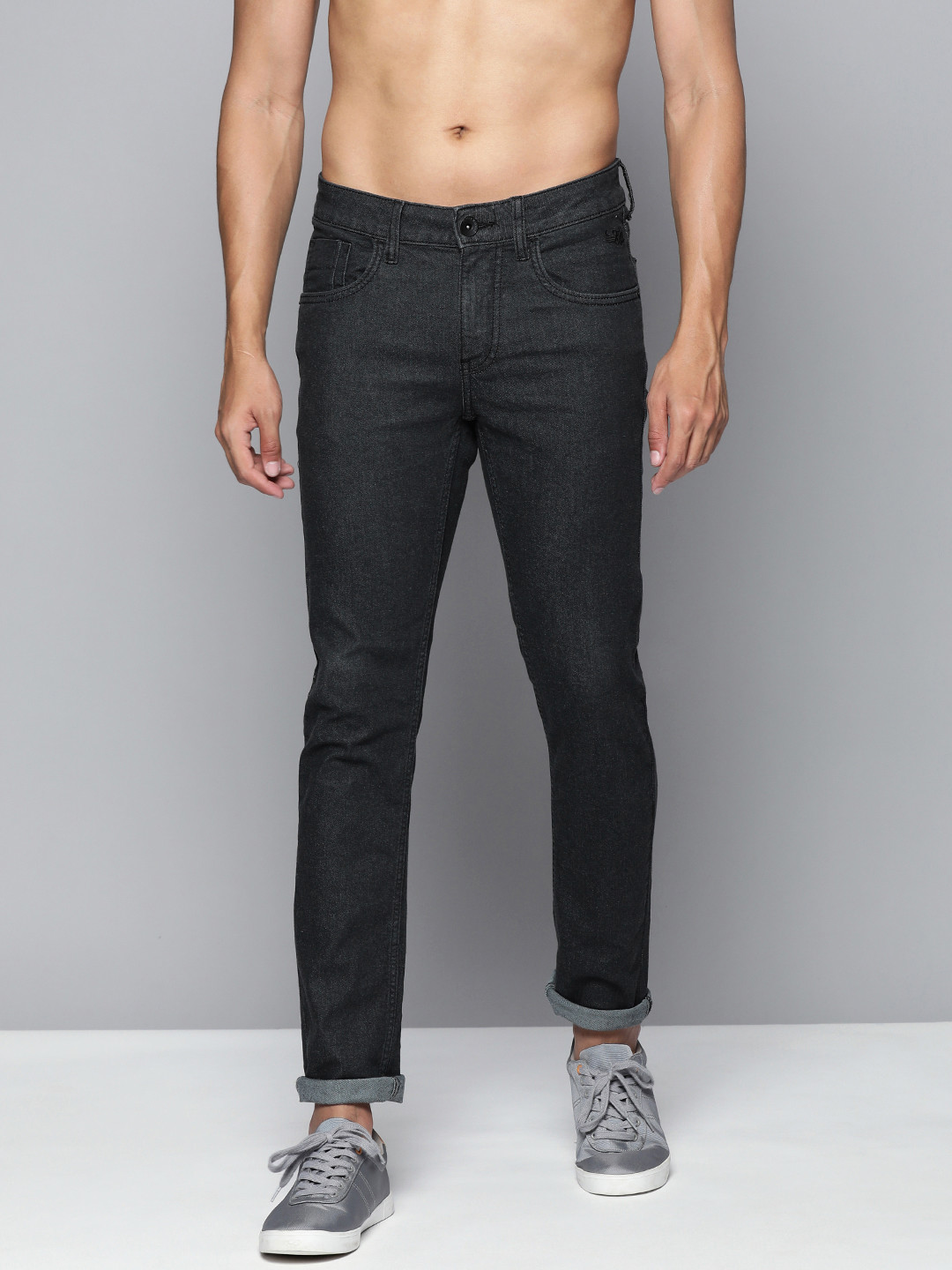 Buy Flying Machine Men Black Jackson Skinny Fit Low Rise Stretchable ...