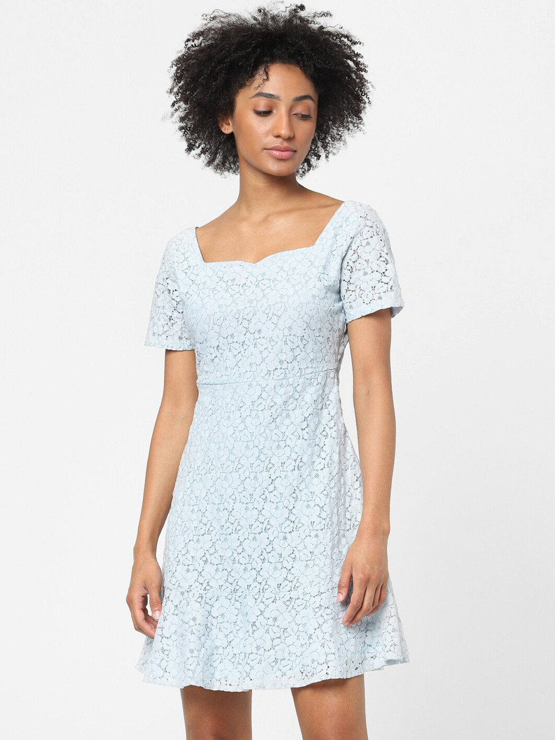 Buy ONLY Women Blue A Line Dress - Dresses for Women 17909212 | Myntra