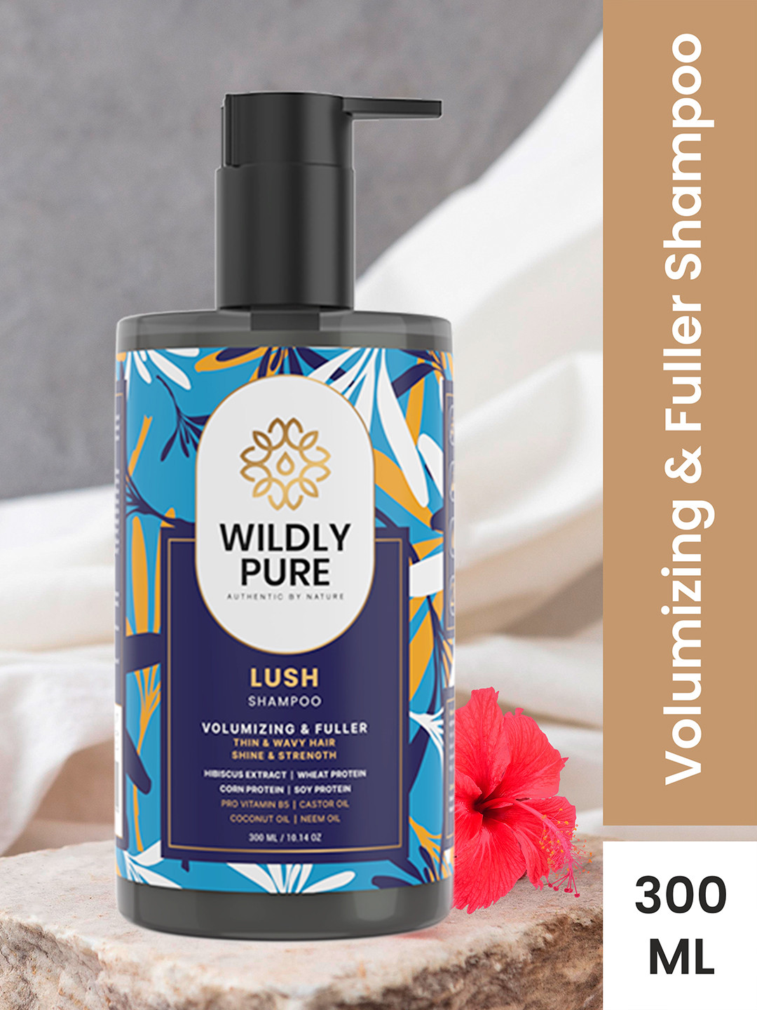 Buy Wildly Pure LUSH Thin & Wavy Hair Volumizing Shampoo 300ml ...