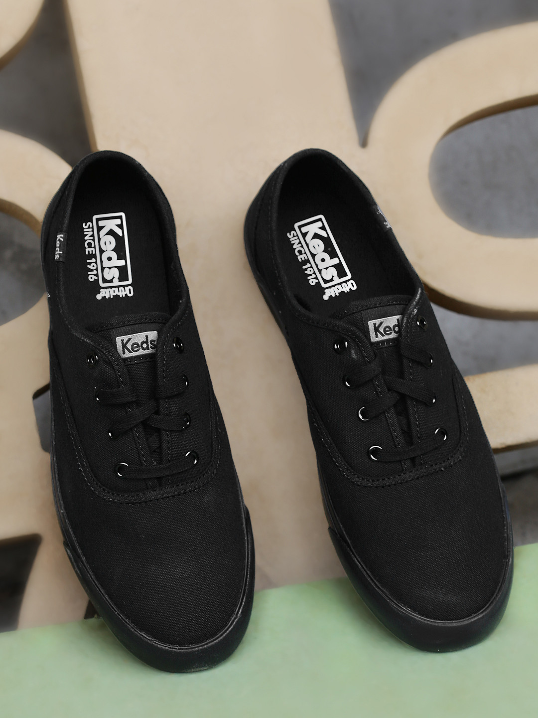 Buy Keds Women Black Triumph Seasonal Solid Sneakers - Casual Shoes for ...