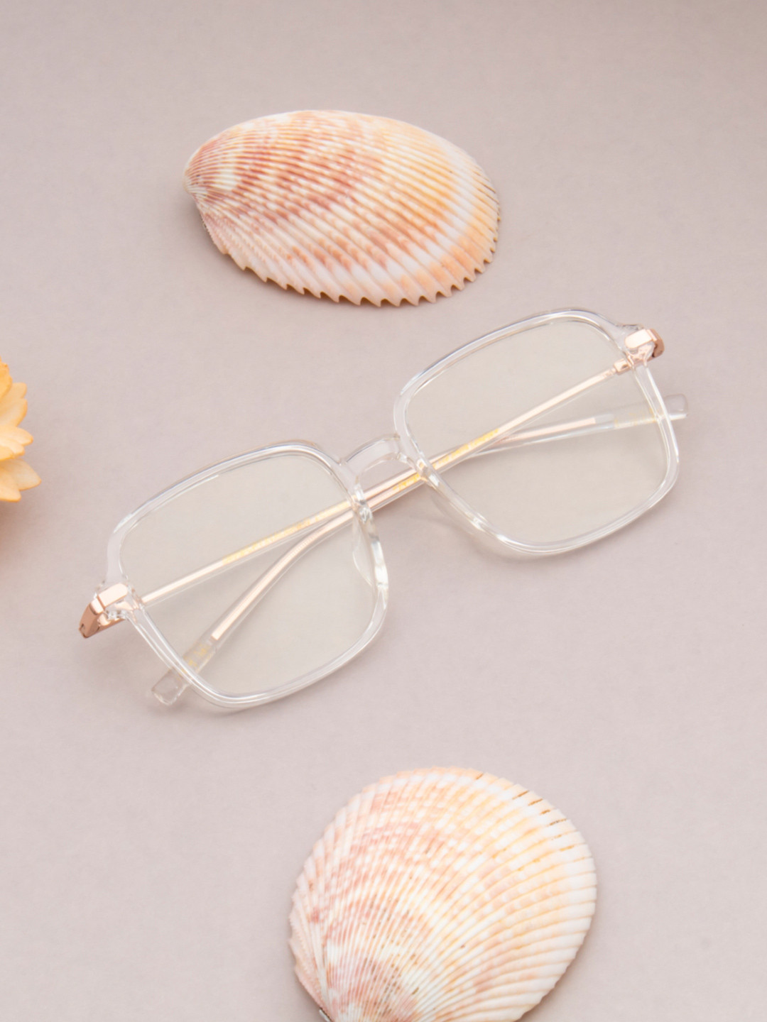 Buy Ted Smith Unisex Transparent Full Rim Square Frames Eyeglasses ...