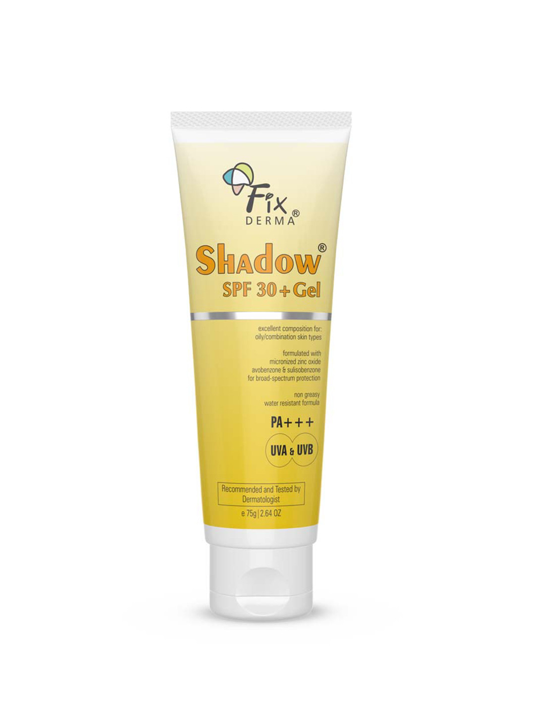 Buy FIXDERMA Shadow Sunscreen SPF 30+ Gel For Oily Skin With PA ...