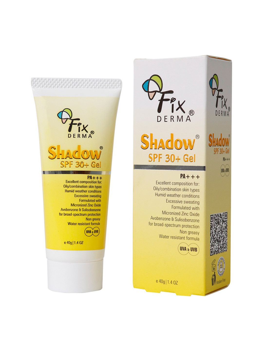 Buy FIXDERMA Shadow Sunscreen SPF 30+ Gel For Oily Skin With PA ...