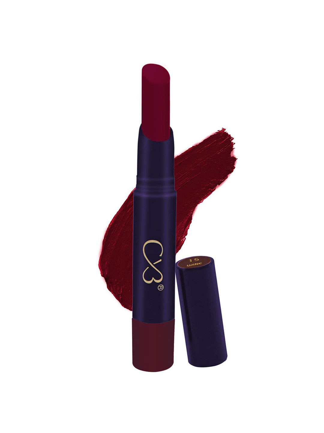 Buy CVB Wine Red Lip Lock No Transfer Lipstick Full Coverage CVB C63 15 ...