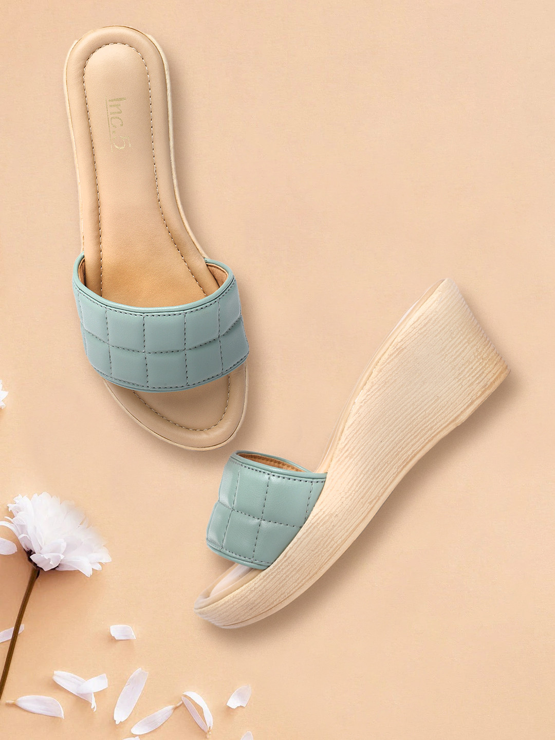 Buy Inc 5 Women Green Solid Wedges - Heels for Women 17936266 | Myntra