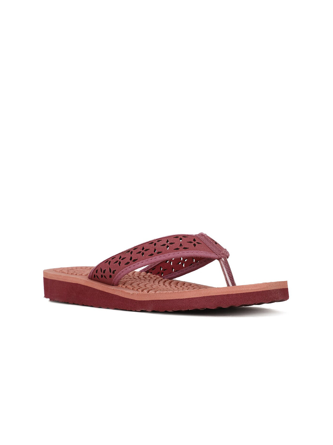 Buy Bata Women Maroon Thong Flip Flops - Flip Flops for Women 17940902 ...