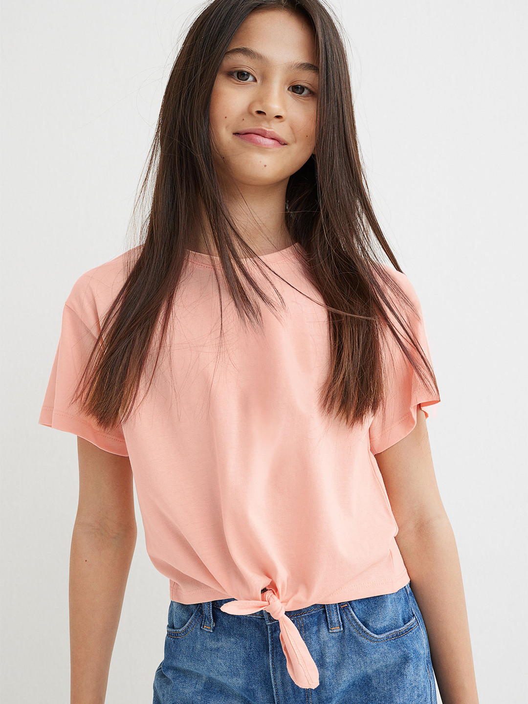 Buy H&M 2 Pack Beige & Pink Cotton Tops - Tops for Girls 17941492 | Myntra