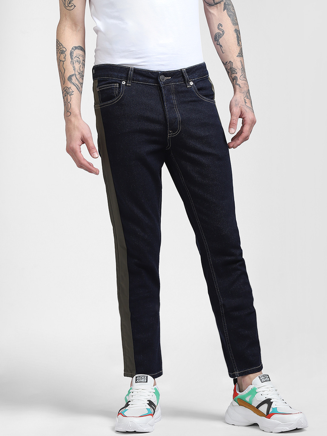 Buy Jack & Jones Men Blue Straight Fit Low Rise Jeans - Jeans for Men ...