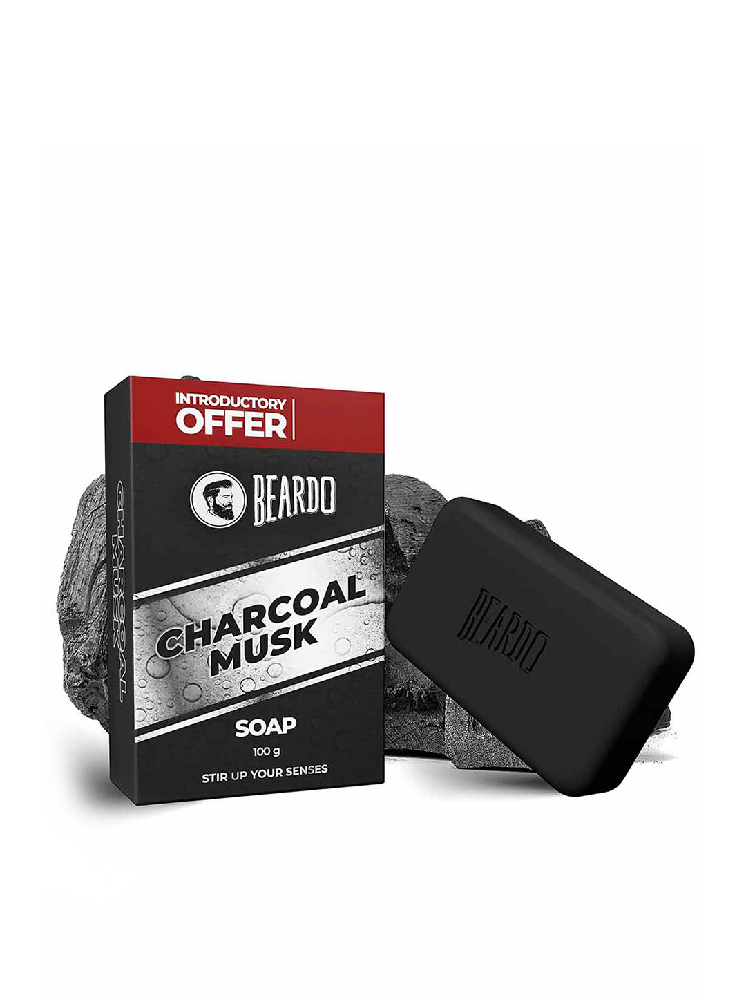 Buy BEARDO Charcoal Musk Soap With Aloe Vera For All Skin Types 100 G ...