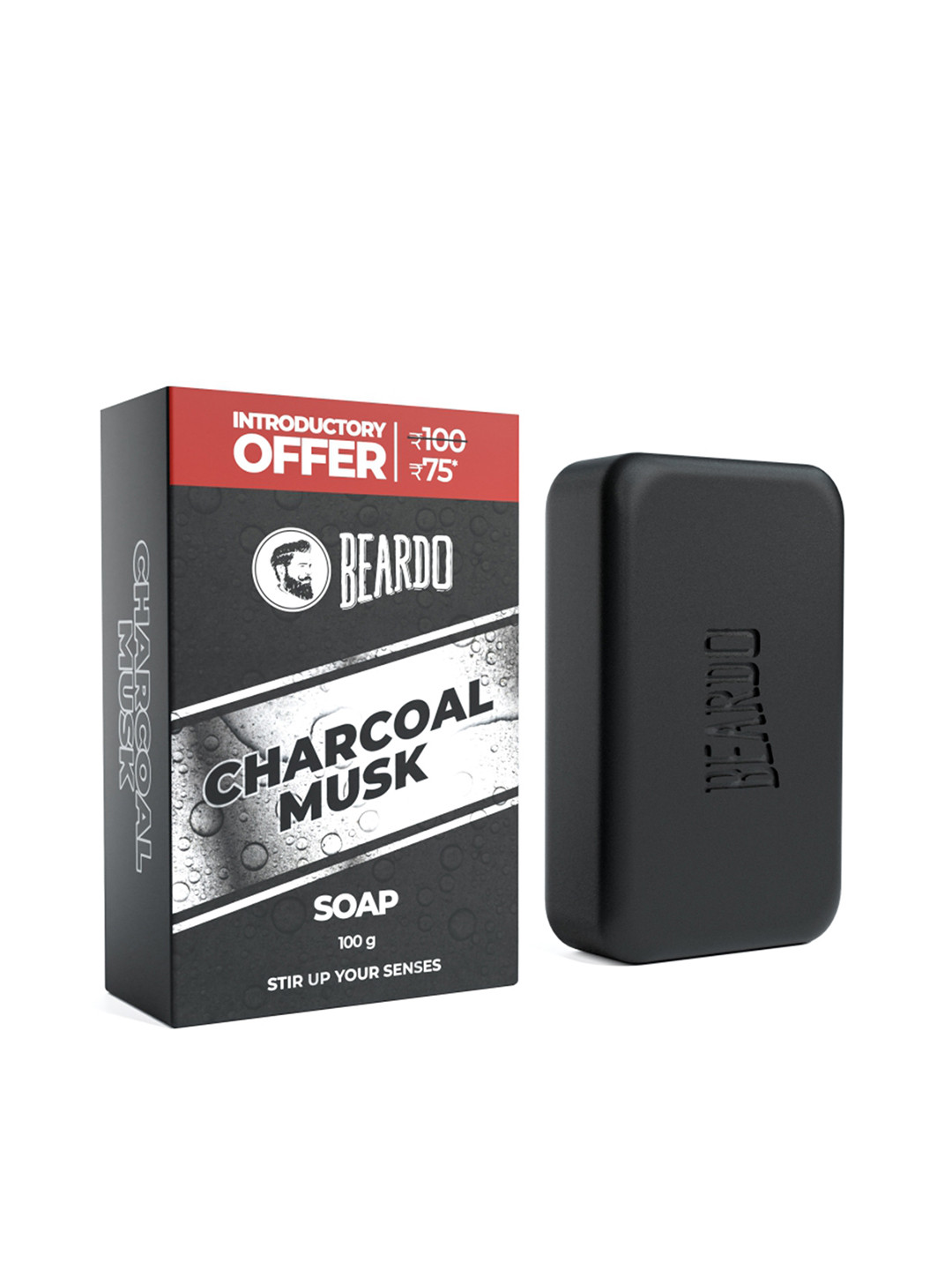Buy BEARDO Charcoal Musk Soap With Aloe Vera For All Skin Types 100 G ...