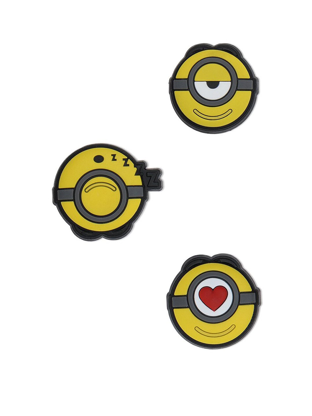 Buy Crocs Set Of 3 Minions Jibbitz Shoe Charms - Jibbitz for Unisex ...