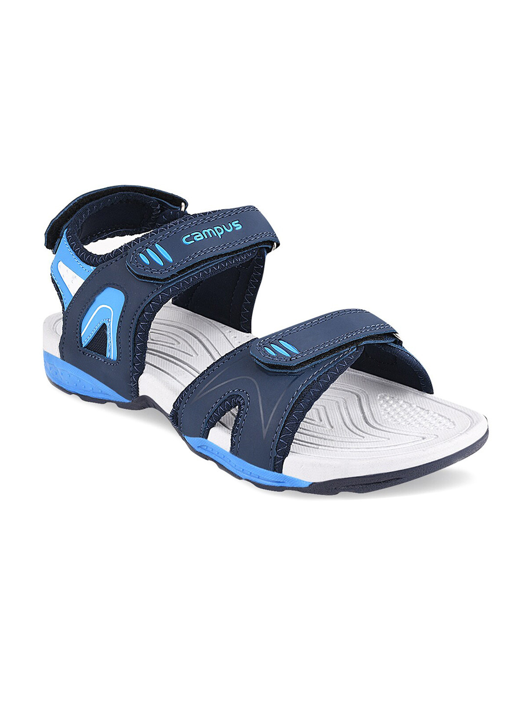 Buy Campus Men Navy Blue Solid Sports Sandals - Sports Sandals for Men ...