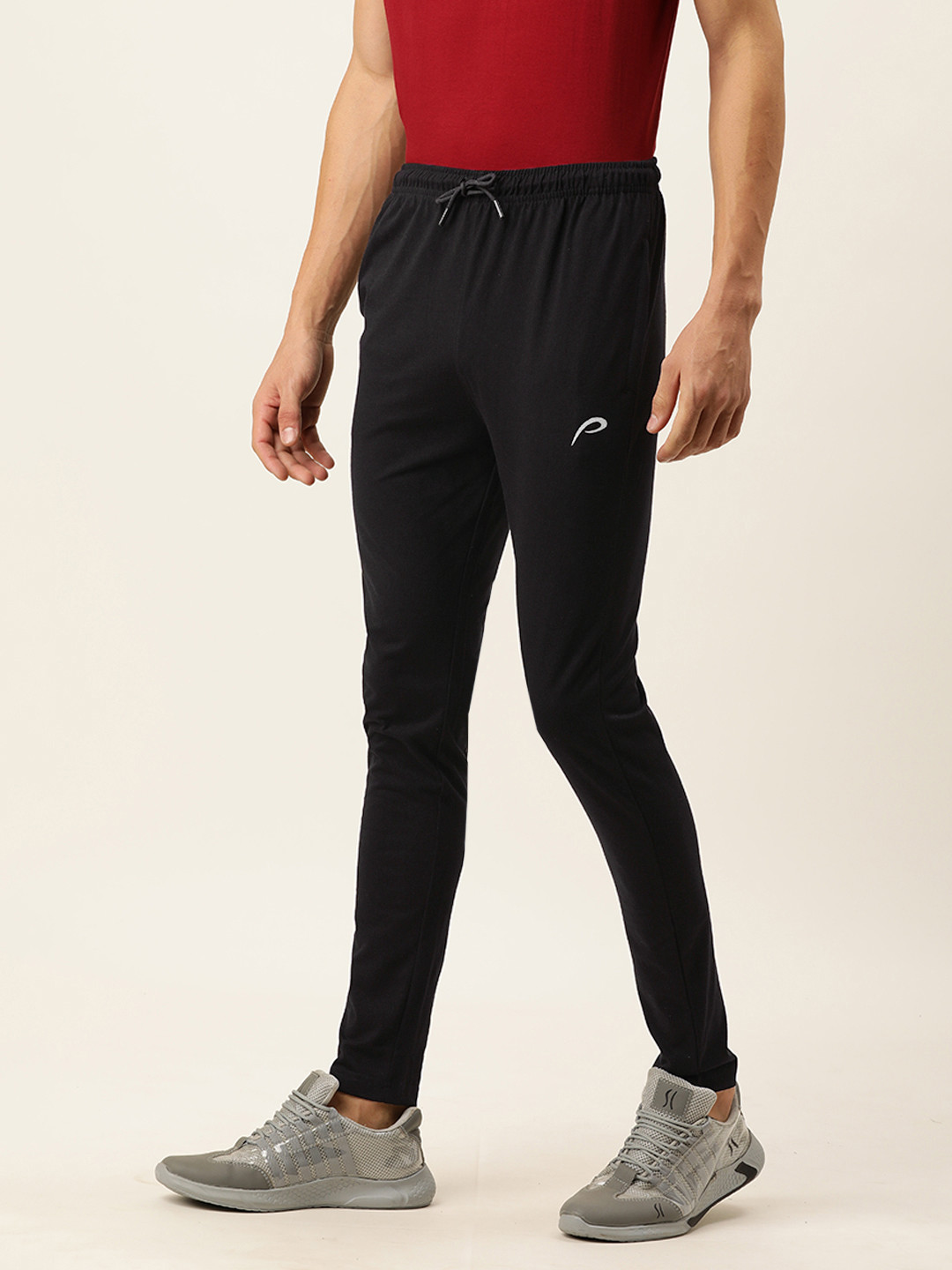 Buy Proline Active Men Black Solid Slim Fit Joggers - Track Pants for ...