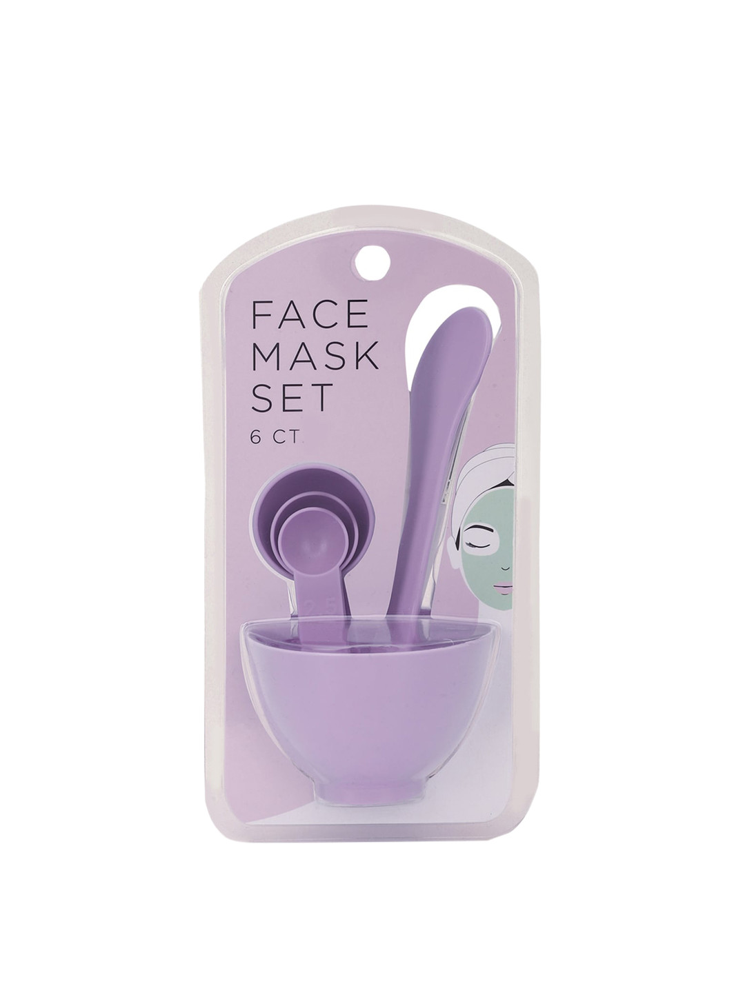 Buy FOREVER 21 Purple Face Mask Set - Sponge And Applicator for Women ...