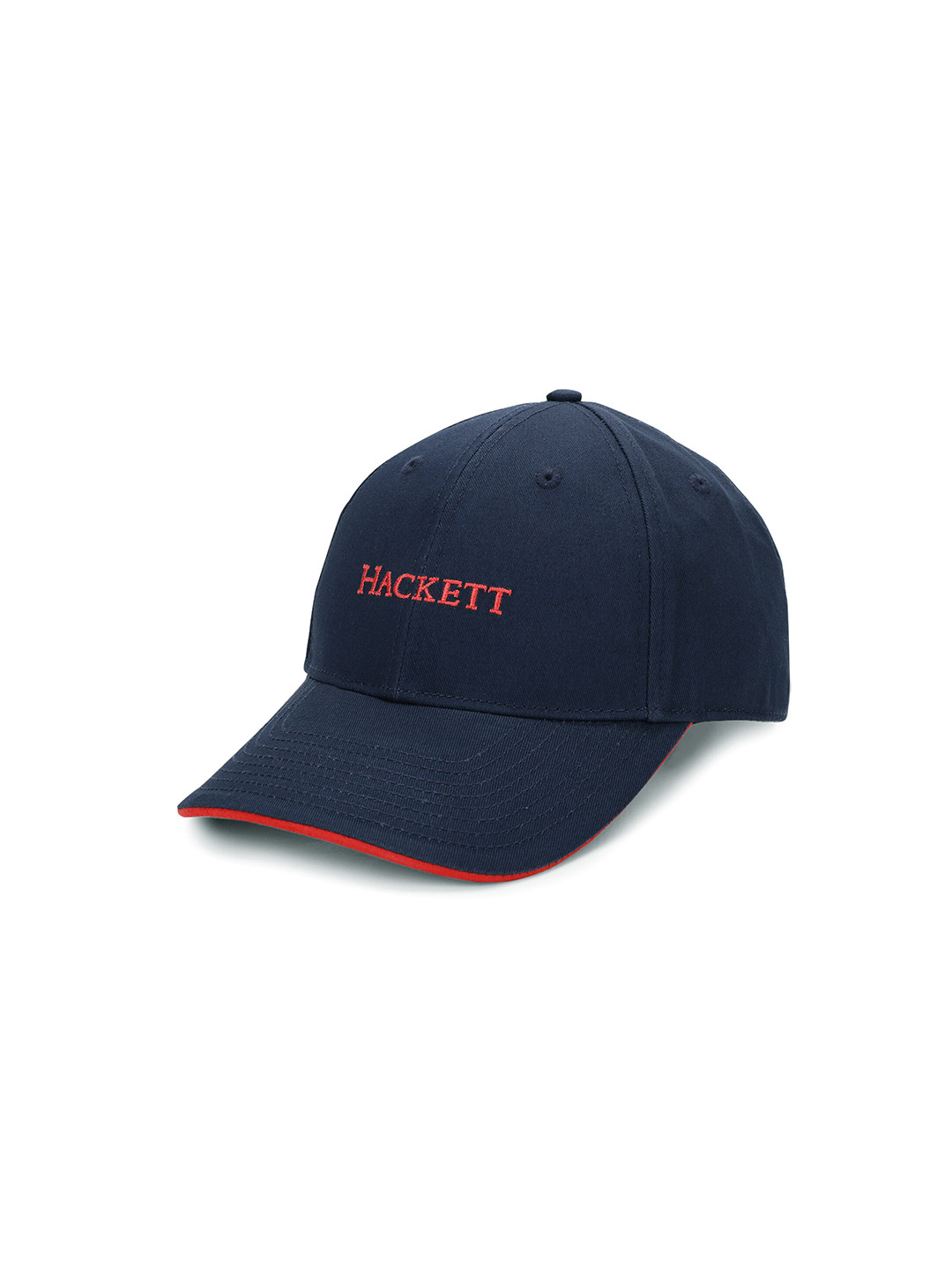 Buy HACKETT LONDON Men Navy Blue & Red Embroidered Baseball Cap - Caps ...
