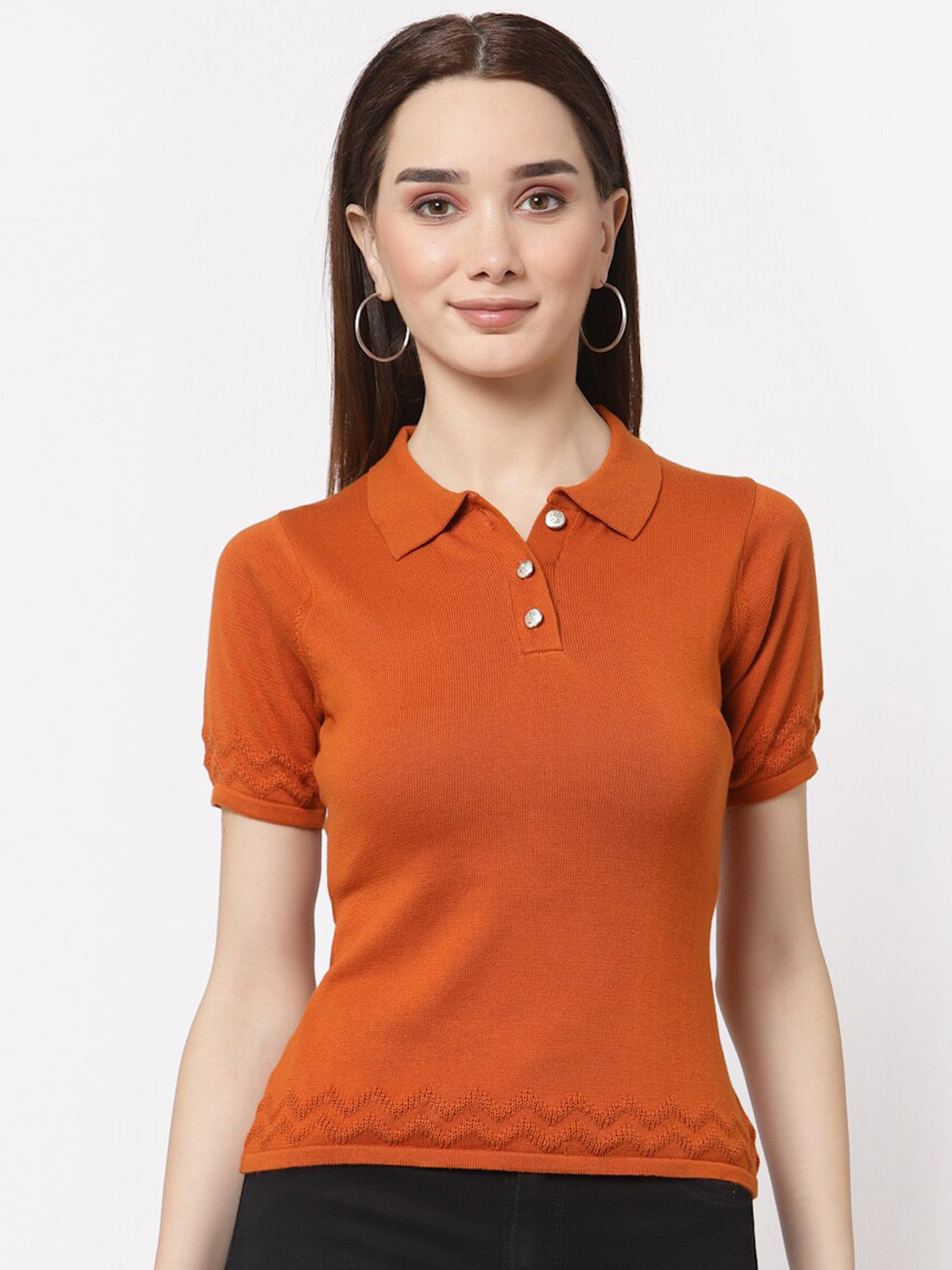 Buy Miramor Women Mustard Yellow Solid Top - Tops for Women 17970038 ...