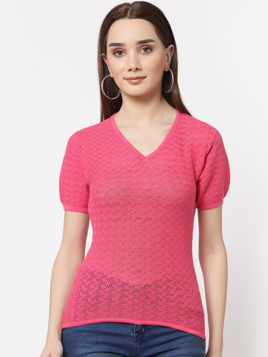 Buy Miramor Women Pink Solid Top - Tops for Women 17970060 | Myntra
