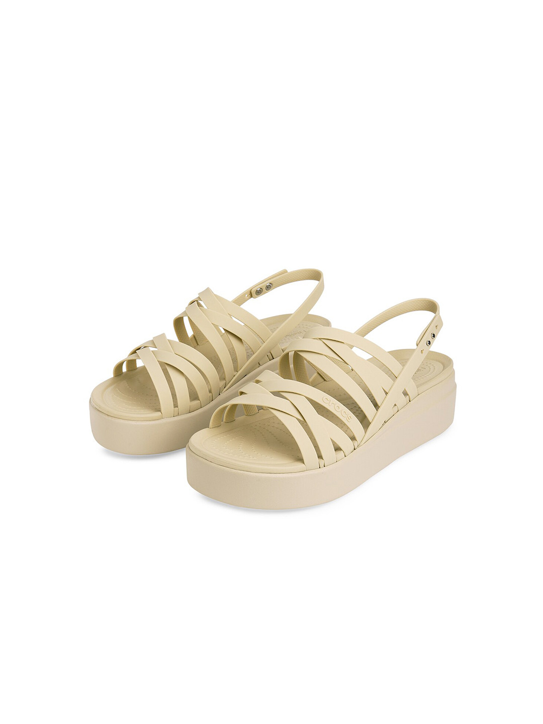 Buy Crocs Women Cream Platform Peep Toes - Heels for Women 17973622 ...