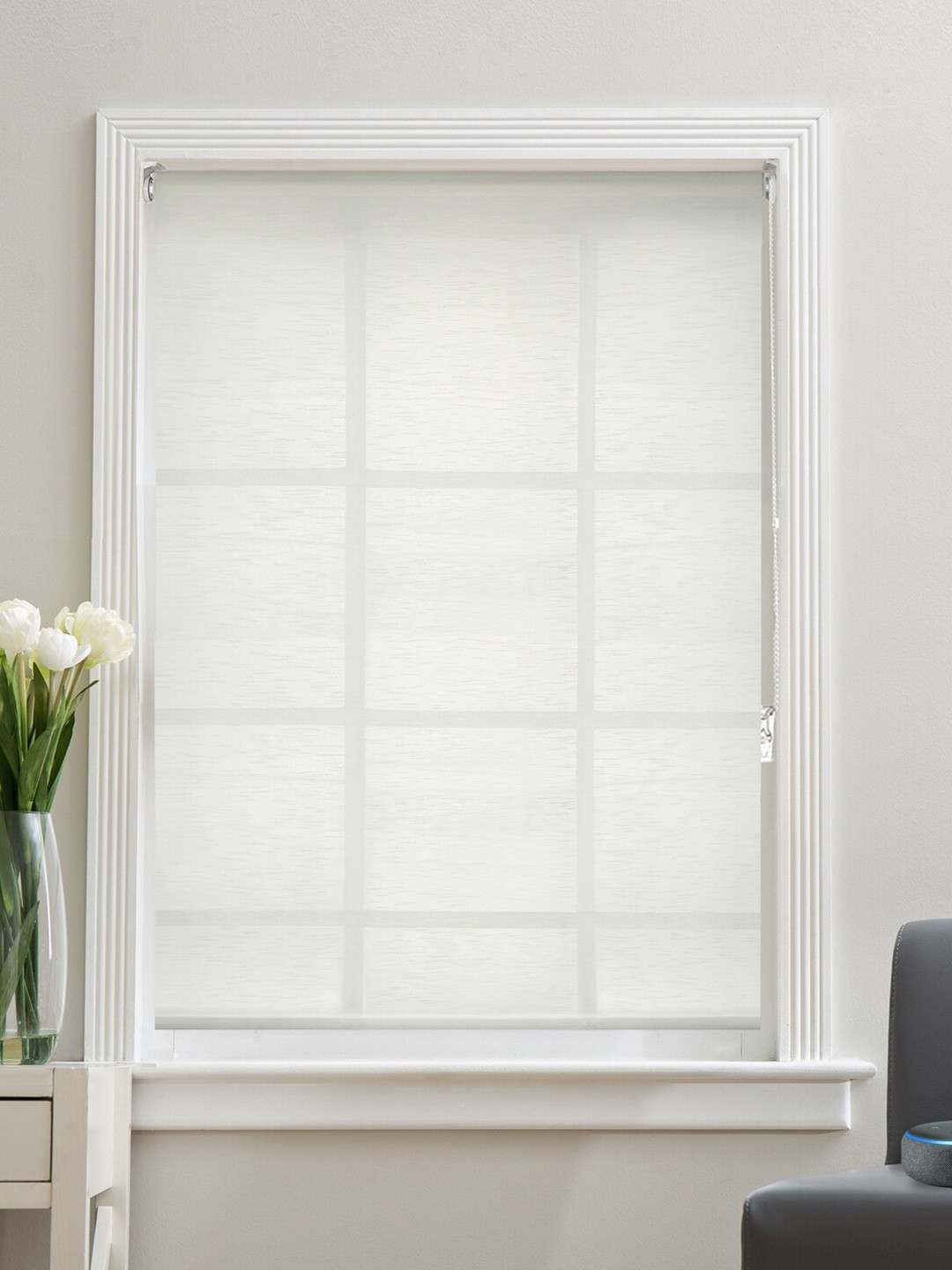 Buy Deco Window Off White Sheer Window Blinds - Curtains And Sheers for ...