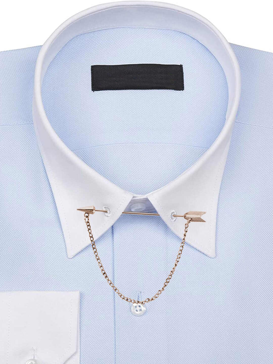 Buy Alvaro Castagnino Men Gold Toned Collar Brooch Pin - Brooch for Men ...