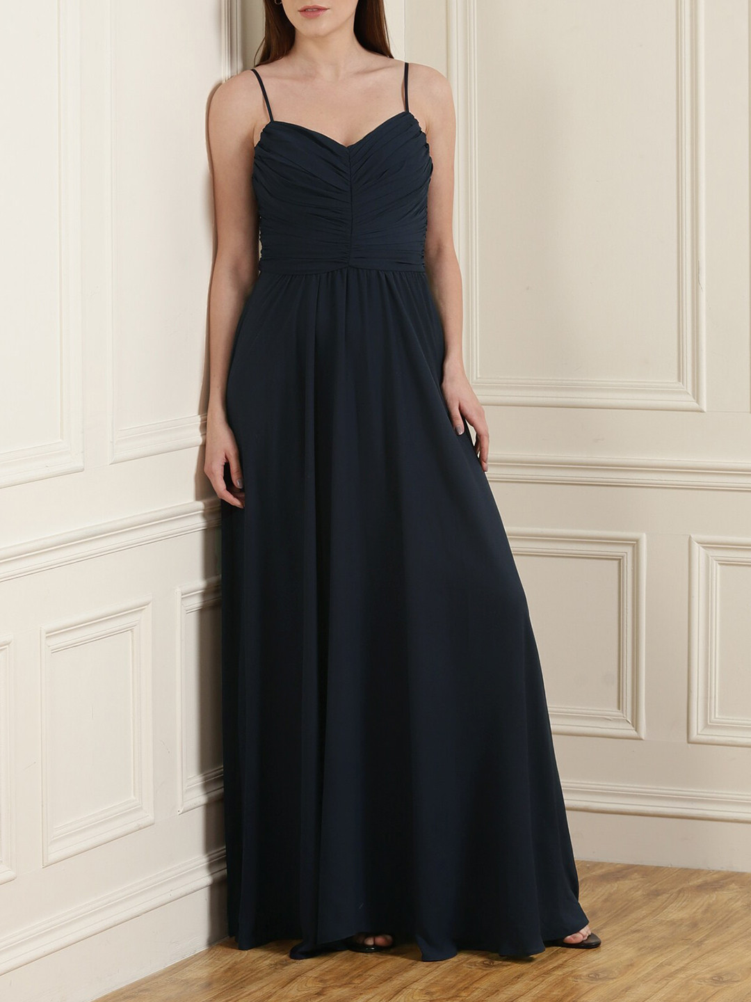 Buy DKNY Women Navy Blue Maxi Dress - Dresses for Women 17976124 | Myntra