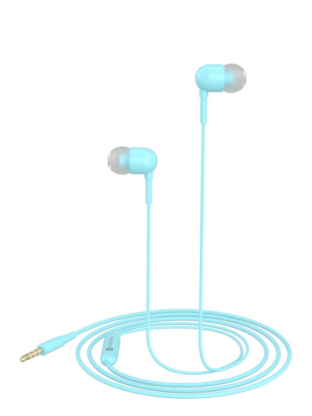 Buy Portronics Blue Solid Conch 50 In Ear Wired Earphones - Headphones ...