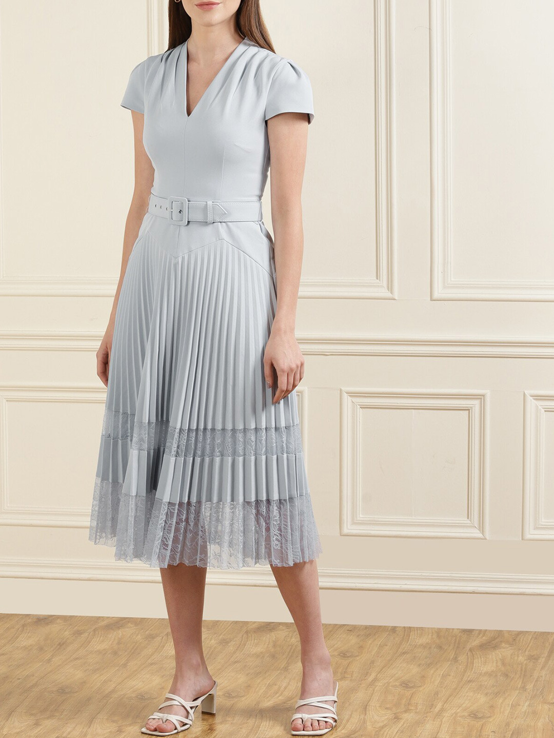 Buy Phase Eight Light Blue Midi Dress - Dresses for Women 17976298 | Myntra