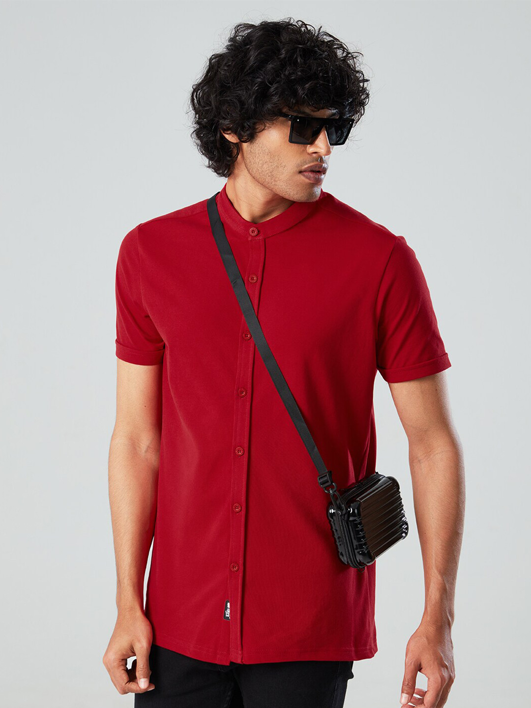 Buy The Souled Store Men Red Cotton Casual Shirt - Shirts for Men ...