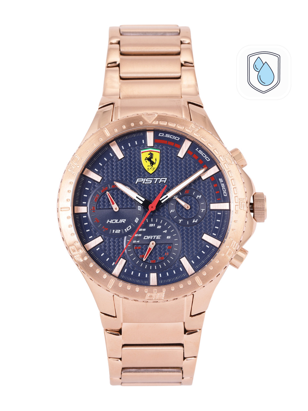 Buy SCUDERIA FERRARI Men Blue Pista Multi Function Analogue Watch ...