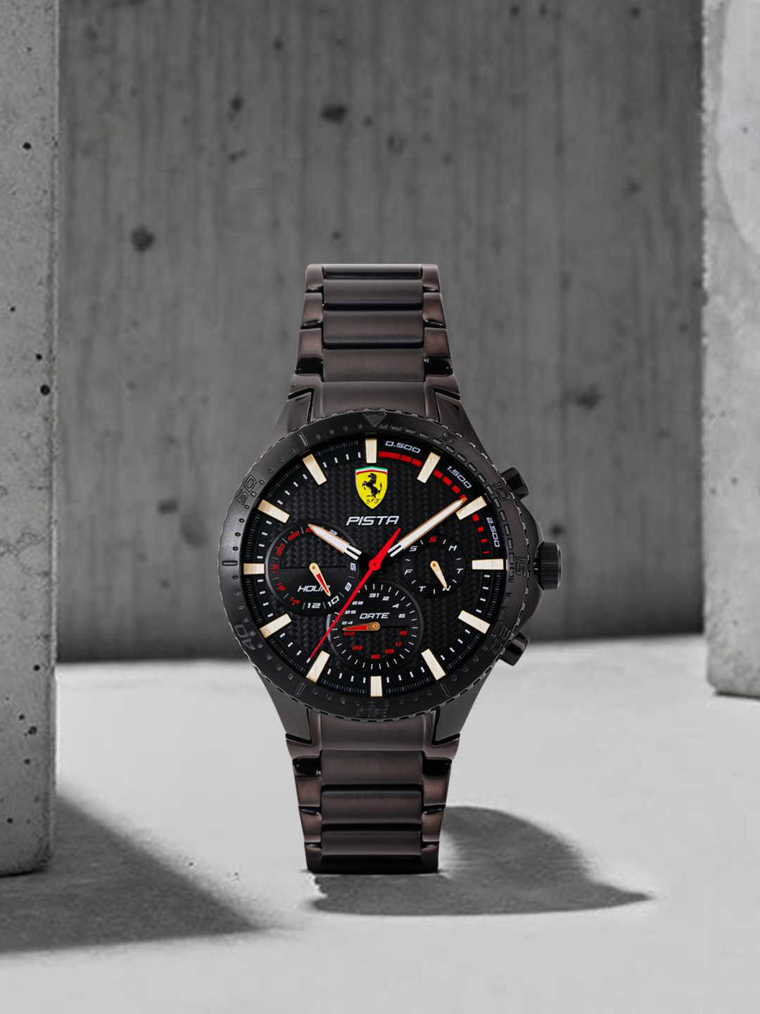 Buy SCUDERIA FERRARI Men Black Pista Analogue Watch 0830886 - Watches ...