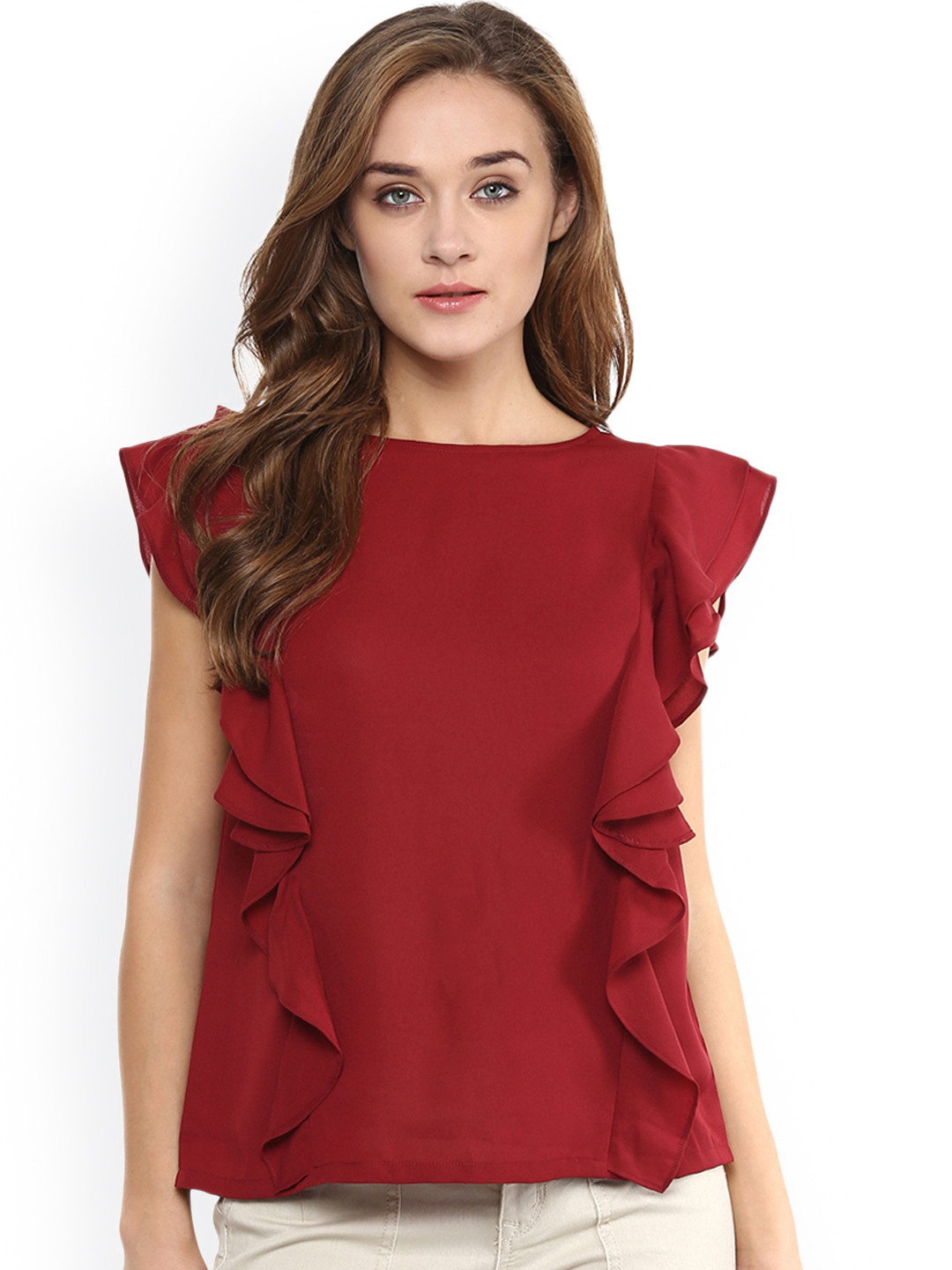Buy Miss Chase Maroon Top - Tops for Women 1798195 | Myntra