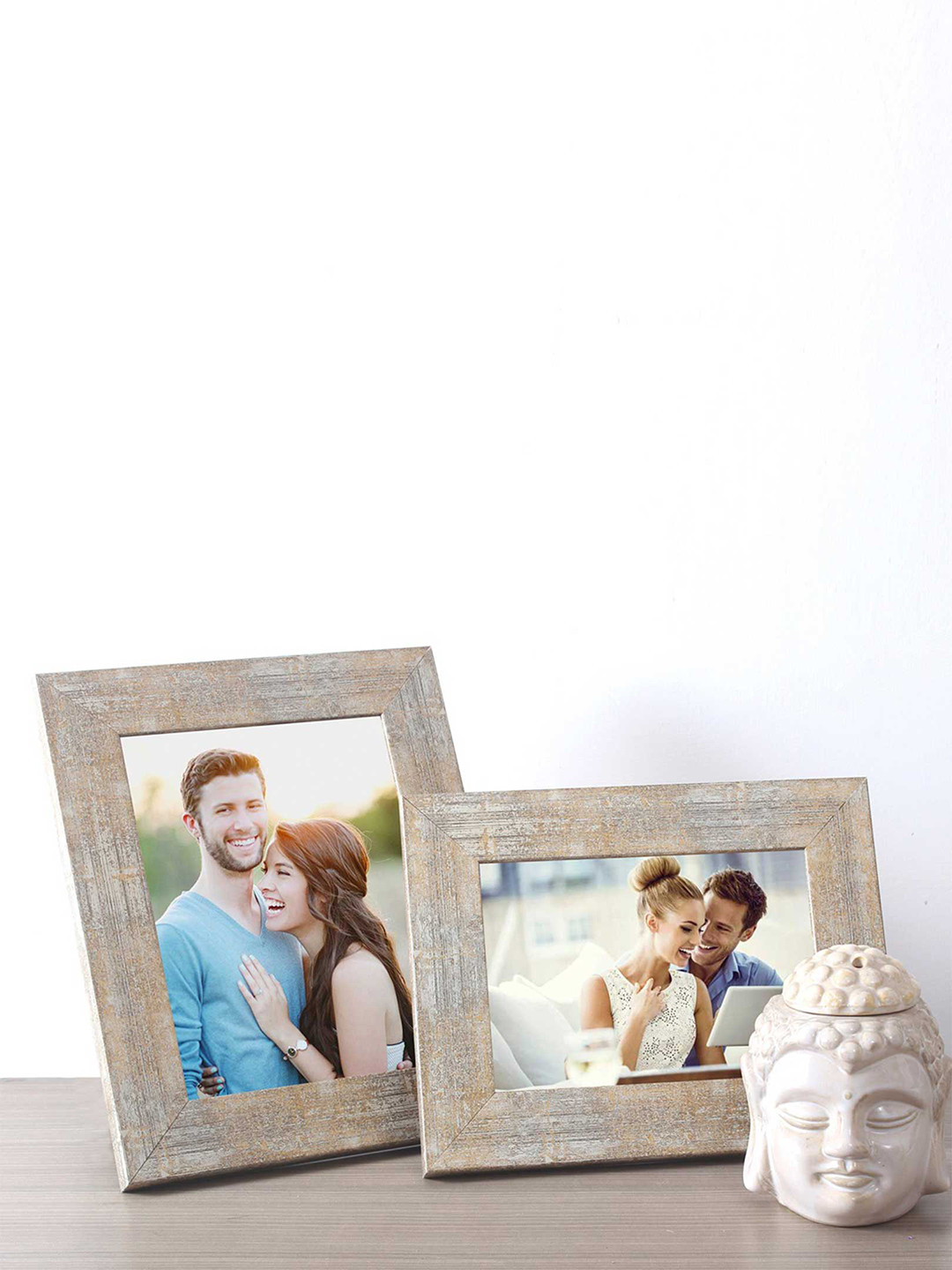 Buy Art Street Set Of 2 Beige Solid Photo Frames - Photo Frames for ...