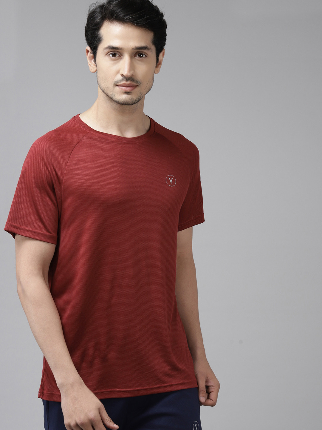 Buy Van Heusen Flex Men Active Fit Raglan Sleeves Mesh Detail Golf T ...