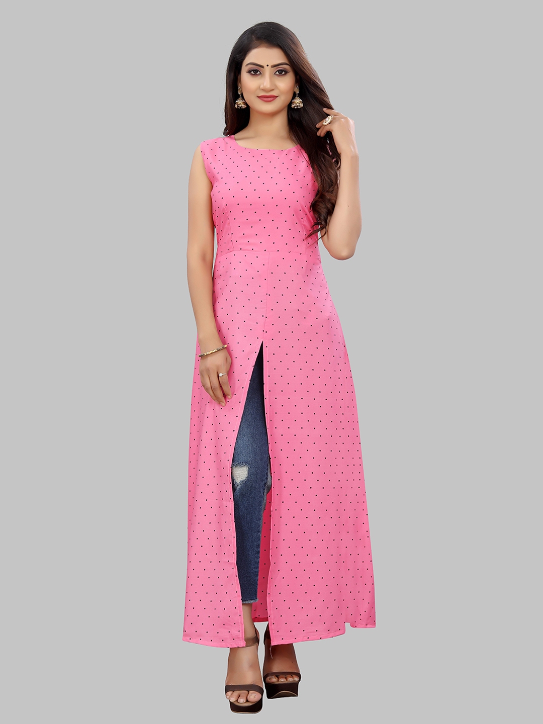 Buy MODLI 20 FASHION Women Pink Crepe Maxi Dress - Dresses for Women ... Buy MODLI 20 FASHION Women Pink Crepe Maxi Dress - Dresses for Women ...
