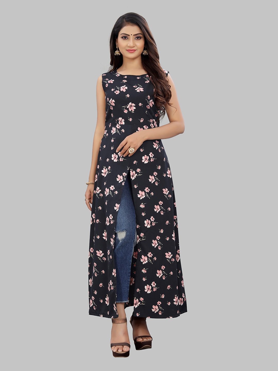 Buy MODLI 20 FASHION Black & Pink Floral Print Maxi Dress - Dresses for ... Buy MODLI 20 FASHION Black & Pink Floral Print Maxi Dress - Dresses for ...