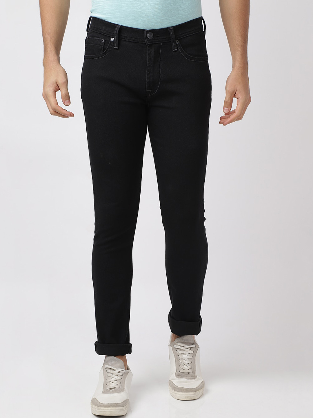 Buy Lee Men Black Bruce Skinny Fit Stretchable Jeans - Jeans for Men ...