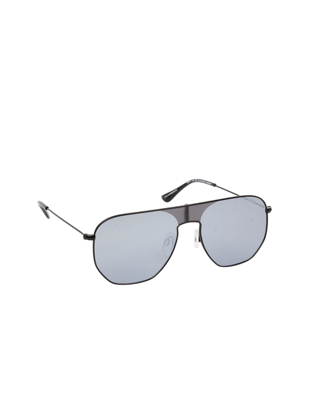 Buy Lee Cooper Men Mirrored Lens & Black Oversized Sunglasses With UV ...