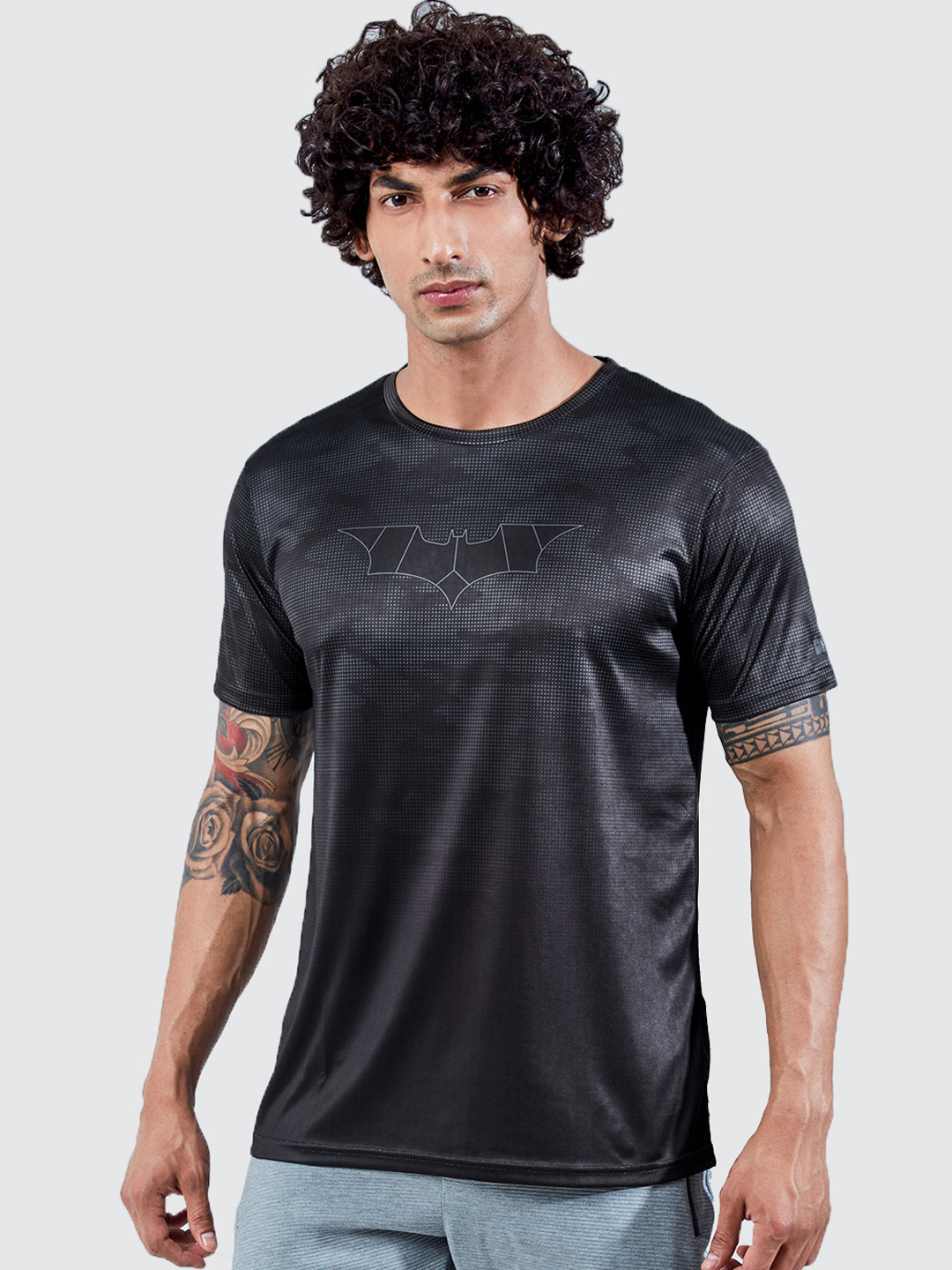 Buy The Souled Store Men Black Batman Printed T Shirt - Tshirts for Men ...