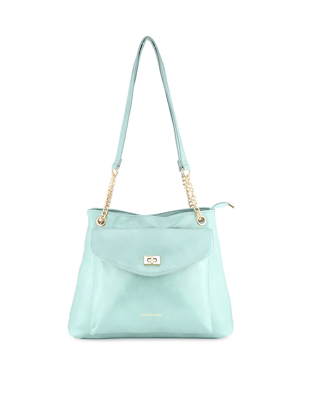 Buy Fastrack Green PU Structured Shoulder Bag - Handbags for Women ...