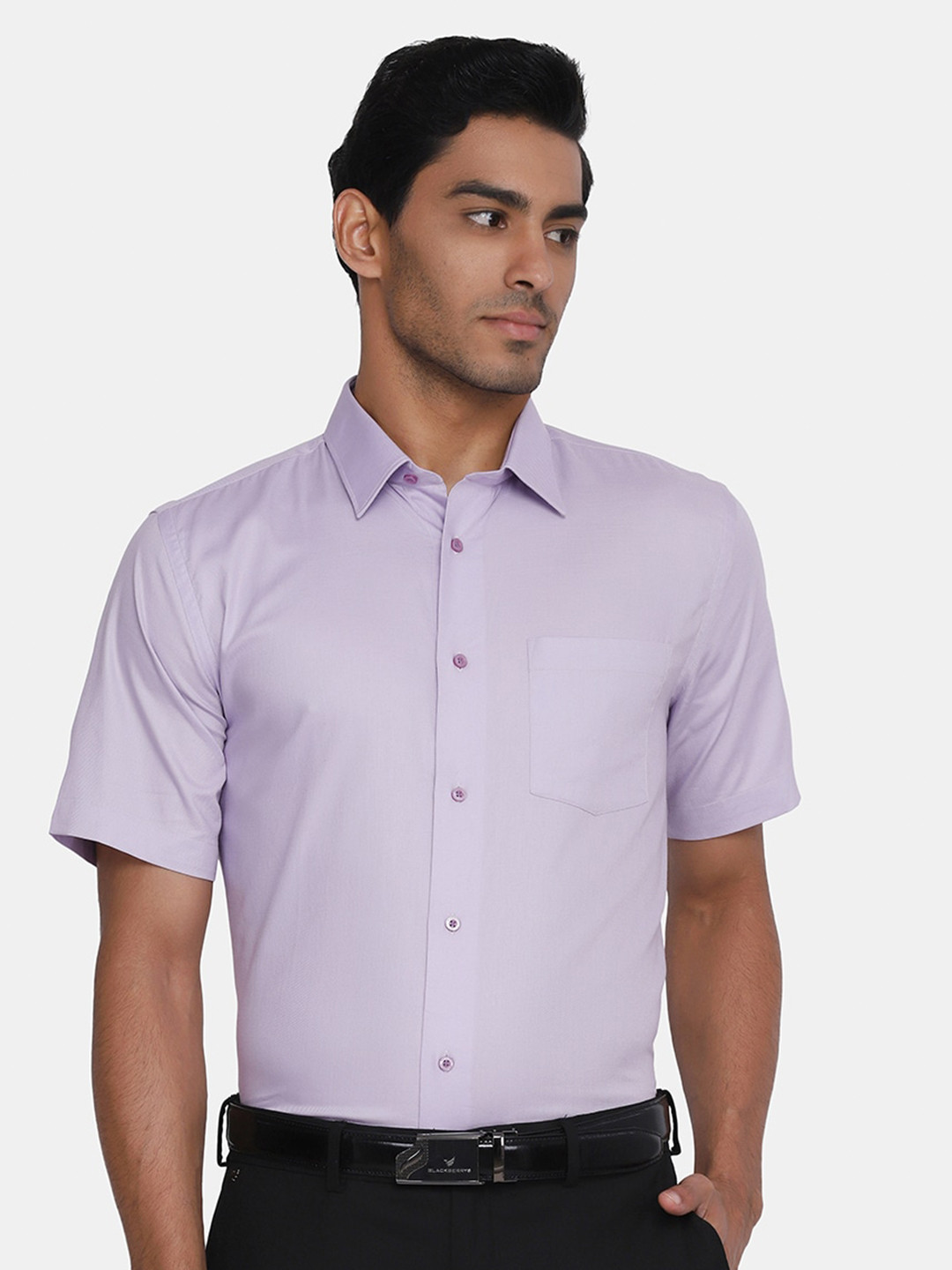 Buy Blackberrys Men Purple India Slim Fit Formal Shirt - Shirts for Men ...