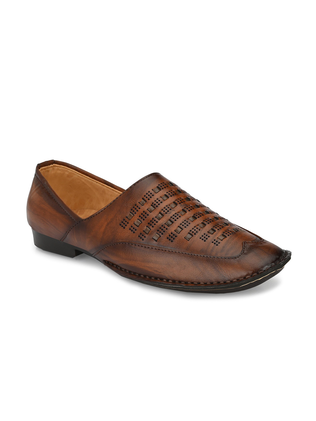 Buy Azzaro Black Men Brown Mojaris - Casual Shoes for Men 18030322 | Myntra
