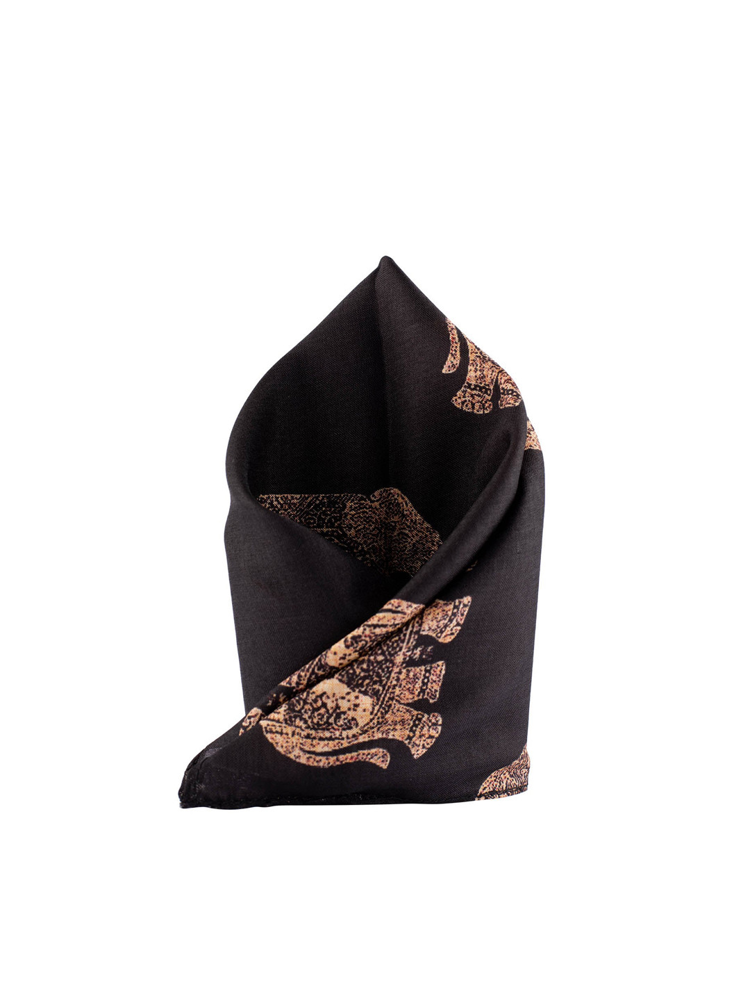 Buy The Tie Hub Men Grey & Beige Elephant Printed Pocket Squares ...