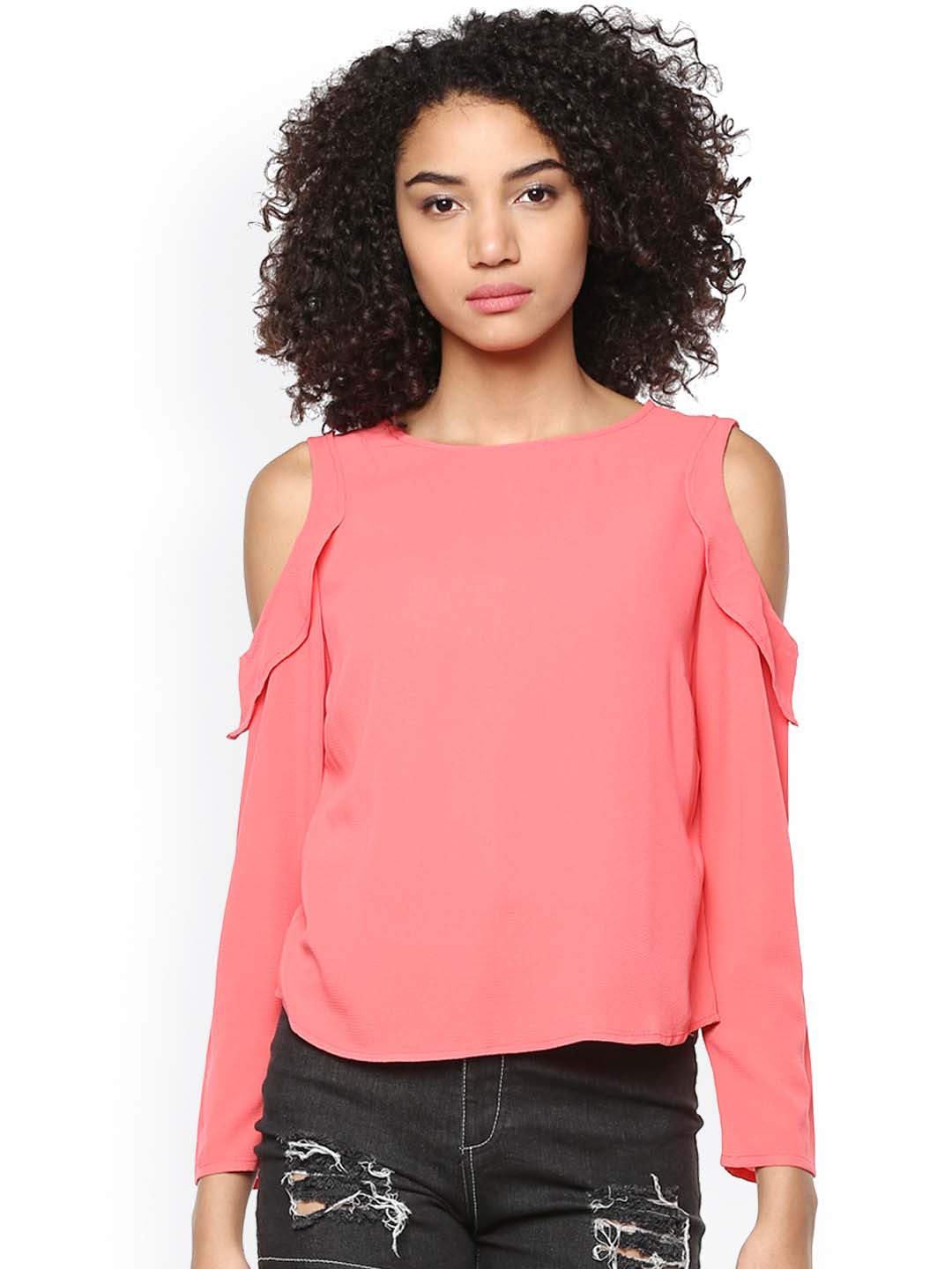 Buy Harpa Coral Pink Top - Tops for Women 1803468 | Myntra