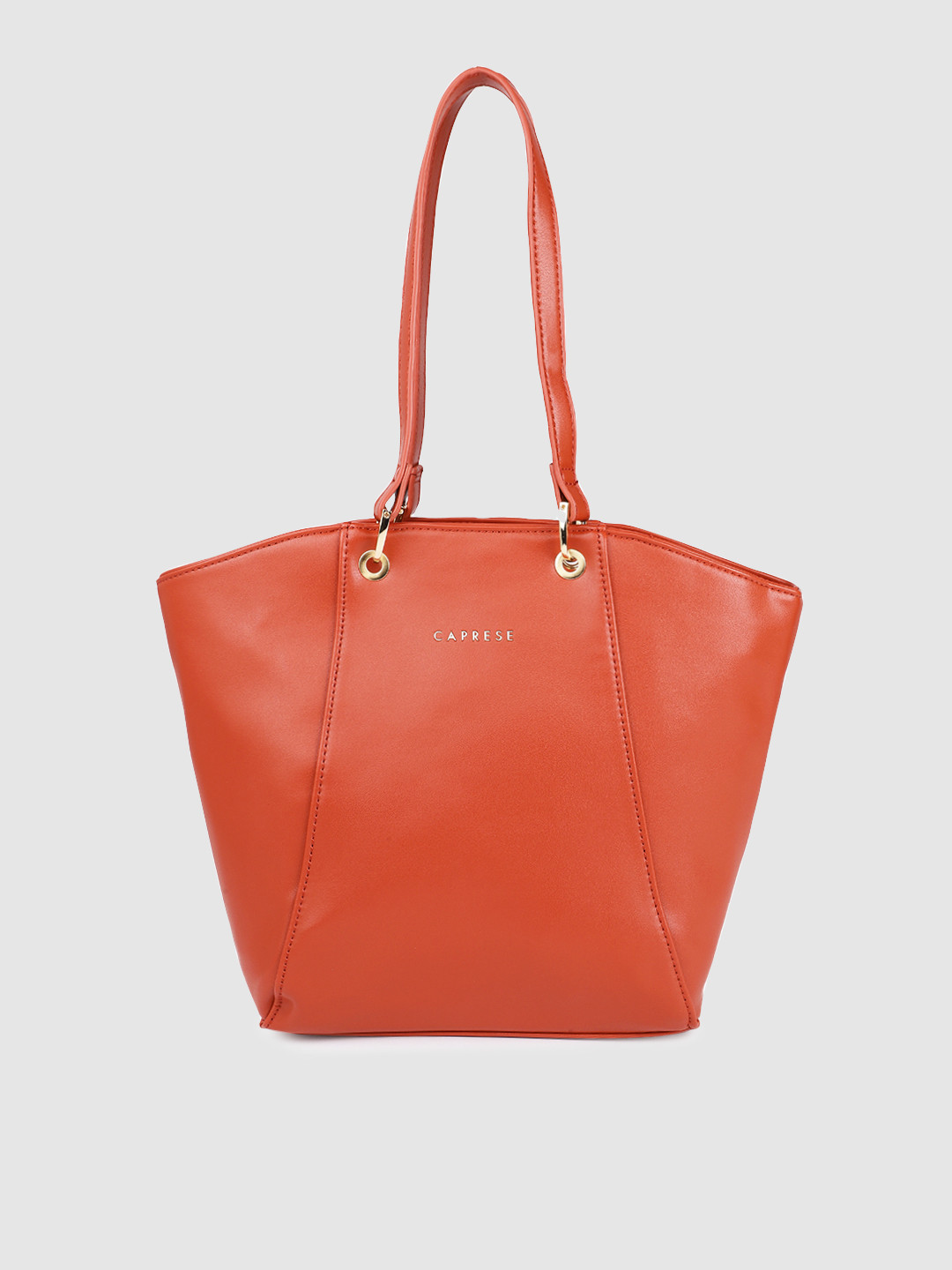 Buy Caprese Women Rust Structured Shoulder Bag - Handbags for Women ...