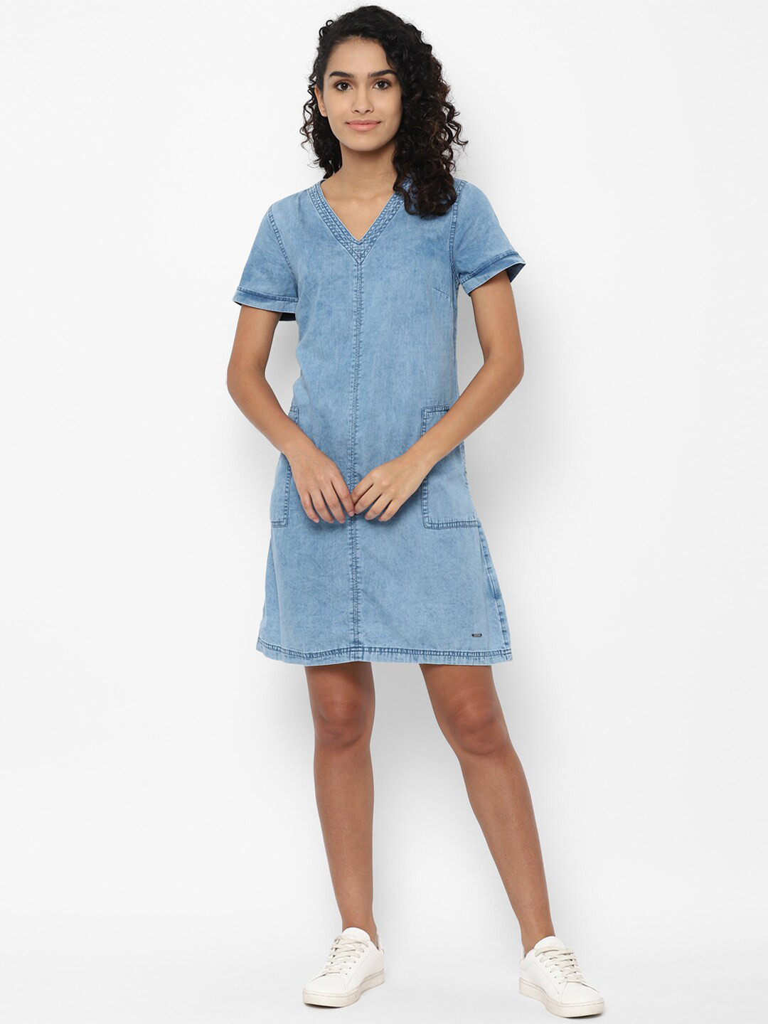 Buy Allen Solly Woman Blue A Line Dress - Dresses for Women 18038876 ...