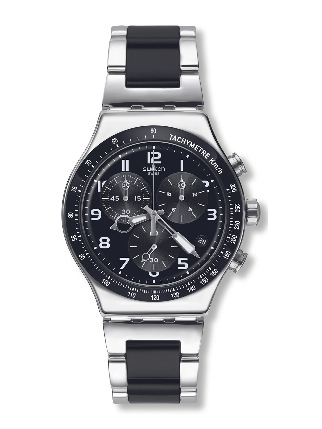 Buy Swatch Unisex Printed Dial & Stainless Steel Straps Analogue Watch ...