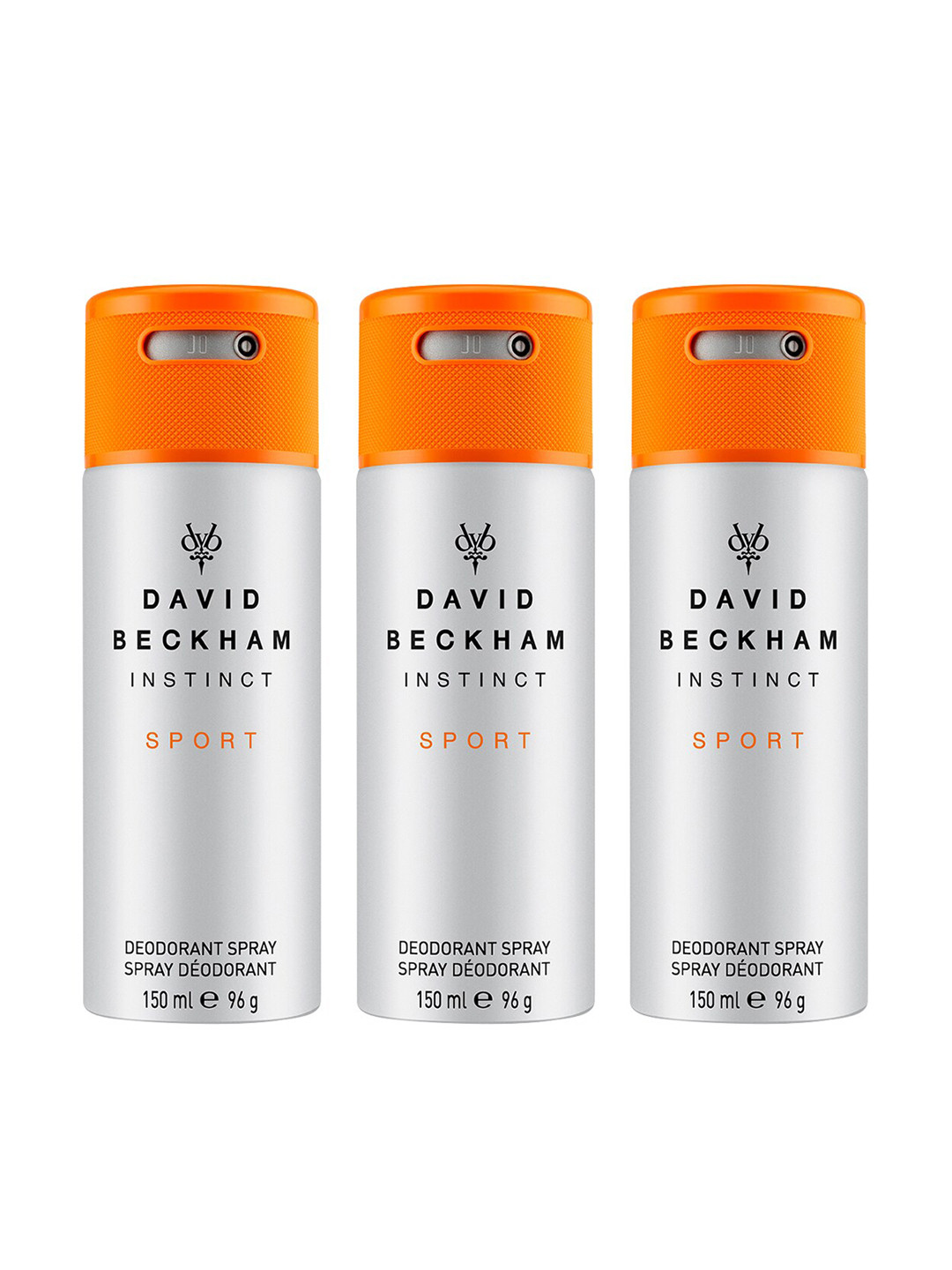 Buy DAVID BECKHAM Men Set Of 3 Instinct Sport Deodorant Body Spray 150 ...