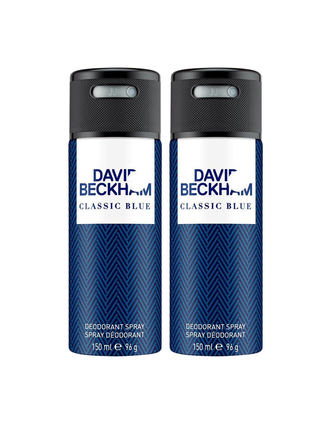 Buy DAVID BECKHAM Men Set Of 2 Classic Blue Deodorant Body Spray 150 Ml ...