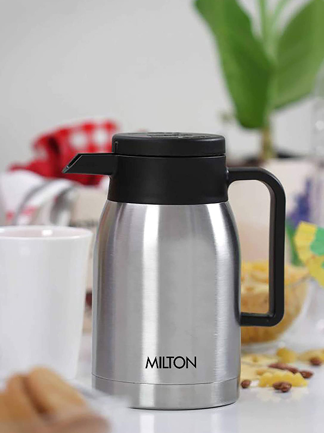 Buy Milton Silver Vacuum Omega Coffee Flask 500 Ml - Water Bottle for ...