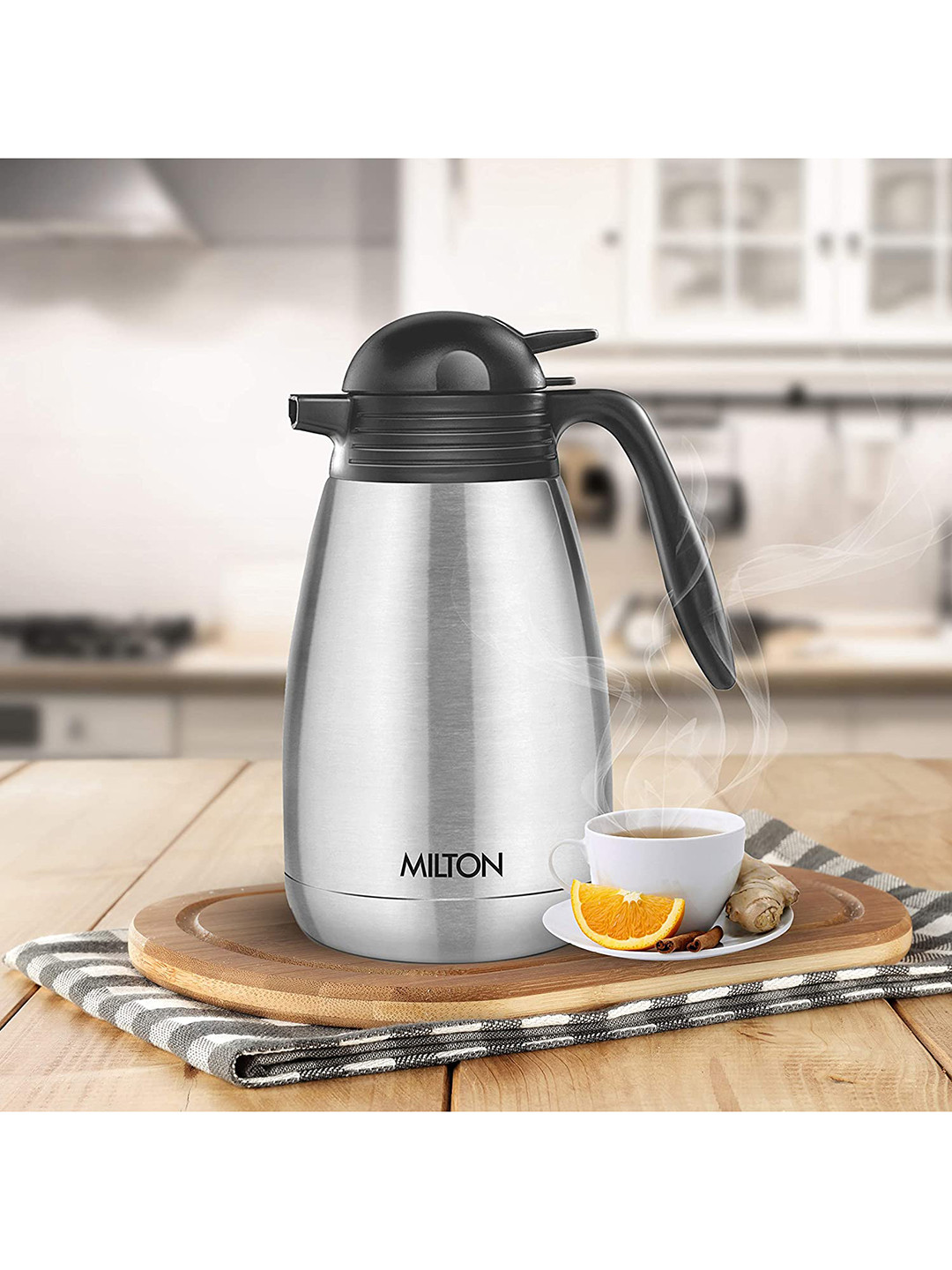 Buy Milton Silver Toned Solid Stainless Steel Flask 1500 ML - Water ...